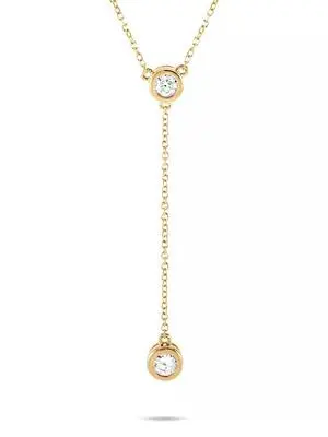 LB EXCLUSIVE 14k Yellow Diamond Necklace - Gold