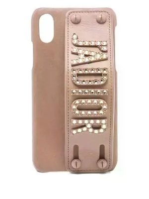 Dior J'adior Leather Iphone X Case - Neutrals
