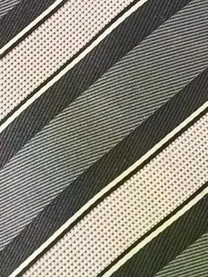 Ermenegildo Zegna Striped Silk Tie - Grey