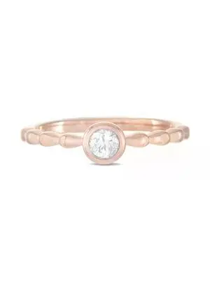 LB EXCLUSIVE 14kt Rose Gold Diamond Beaded Ring