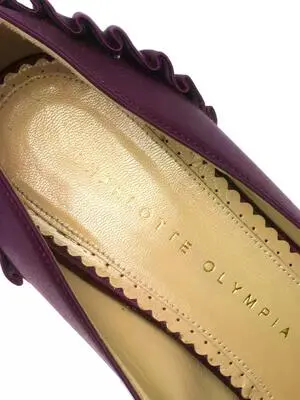 CHARLOTTE OLYMPIA 150mm Satin Platform Pumps - Purple