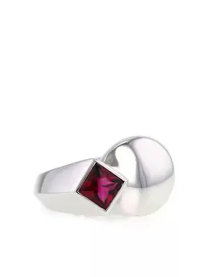 FRED 18kt White Gold Modern Tourmaline Ring