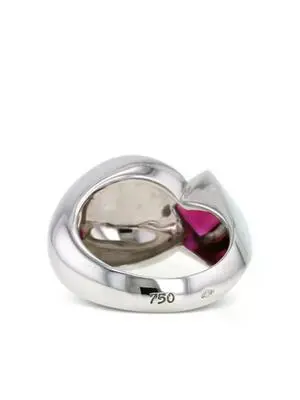 FRED 18kt White Gold Modern Tourmaline Ring