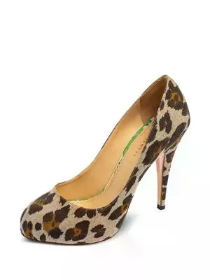 CHARLOTTE OLYMPIA 120mm Leopard-print Platform Pumps