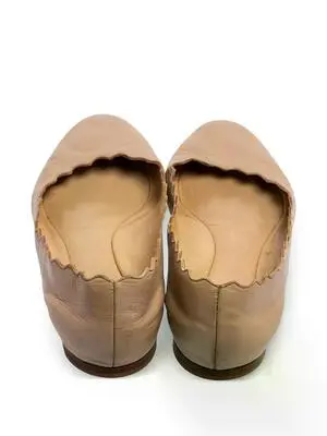 Chloé Lauren Scalloped-trim Ballet Flats - Pink