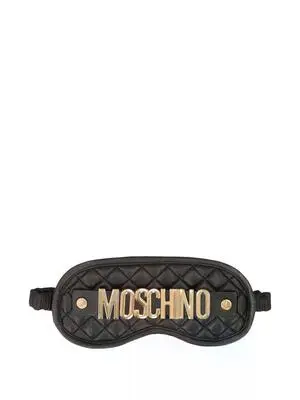 Moschino Quilted Sleeping Mask - Black
