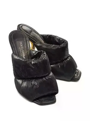 Dolce & Gabbana 2024 110mm Logo-heel Padded Heeled Sandals