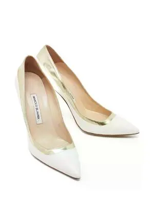 Manolo Blahnik 100mm Leather Pumps