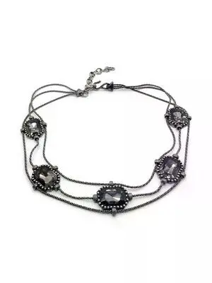 Dior 2000s Crystal-embellished Choker - Grey