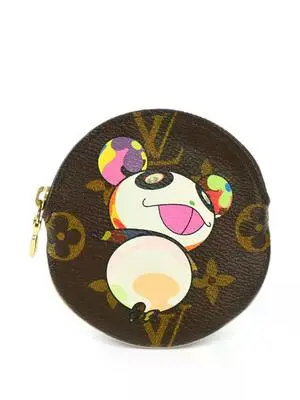 LOUIS VUITTON X Takashi Murakami 2004 Monogram Panda Coin Wallet - Brown