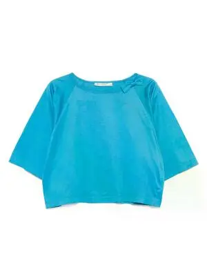 LANVIN 1970s Raglan-sleeve Bow Blouse