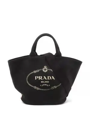 Prada 2010s Logo-print Top-handle Handbag