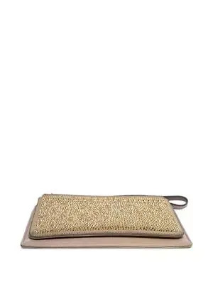 Valentino Garavani Stud-embellished Leather Clutch