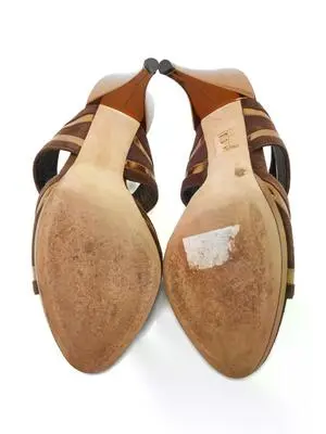 Gucci 115mm Leather Heeled Sandals