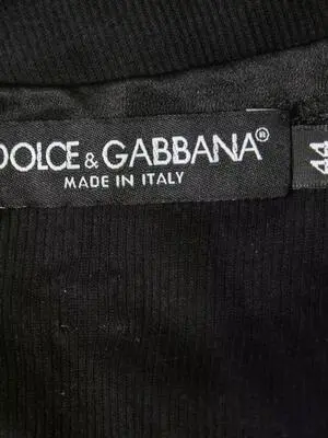 Dolce & Gabbana Ribbed Cotton Top - Black