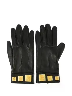 Hermès 1990-2000s Leather Gloves - Black