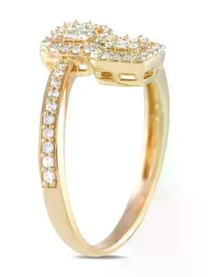 LB EXCLUSIVE 14kt Yellow Diamond Bypass Ring