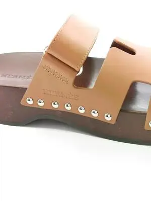 Hermès Kos Stud-detail Platform Sandals