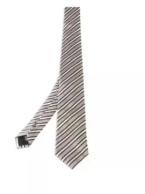 BOSS Striped Silk Tie - Neutrals