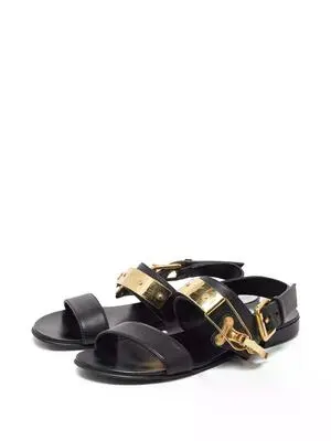 GIUSEPPE ZANOTTI Buckle-detail Flat Sandals