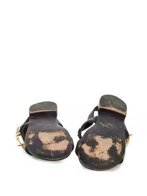 GIUSEPPE ZANOTTI Buckle-detail Flat Sandals