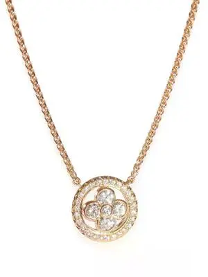 LOUIS VUITTON 18kt Rose Gold Blossom Diamond Necklace - Pink