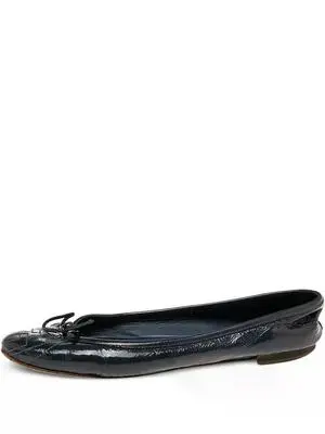 Gucci Patent Leather Bow Ballet Flats