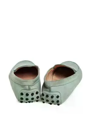 TOD'S Vintage Suede Loafers - Grey