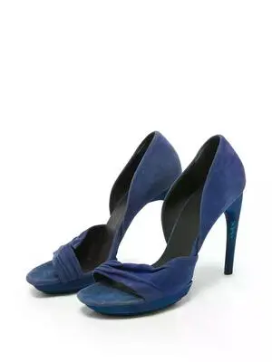 Balenciaga Ruched Open-toe Pumps