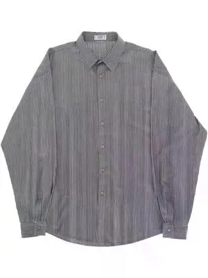 Versace 1980s Cotton Shirt - Grey