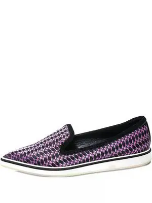 NICHOLAS KIRKWOOD Alona Woven Loafers - Black