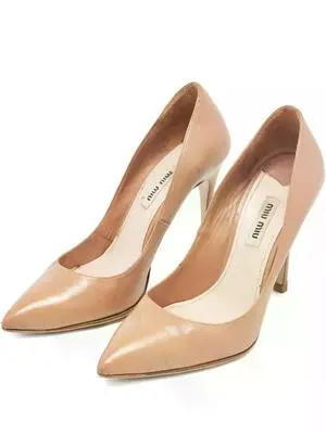 Miu Miu Leather Point Toe Pumps