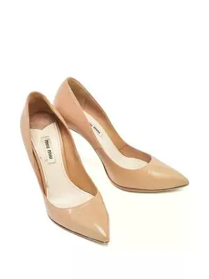 Miu Miu Leather Point Toe Pumps