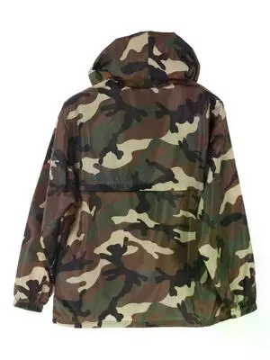Celine Camouflage-print Hooded Jacket