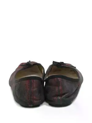 Repetto Bow-detail Leather Ballet Flats - Black