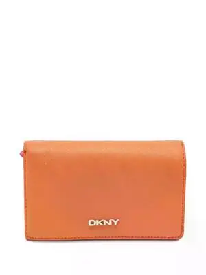 Dkny Leather Wallet - Orange