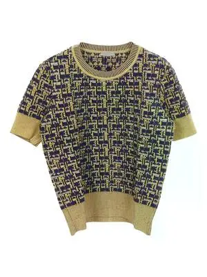 Bottega Veneta 2010s Patterned Crew-neck Sweater