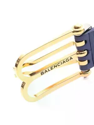 Balenciaga 2010s Logo Hardware Leather Belt