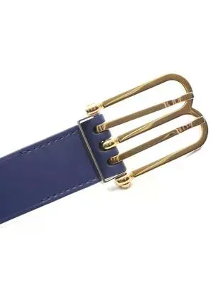 Balenciaga 2010s Logo Hardware Leather Belt
