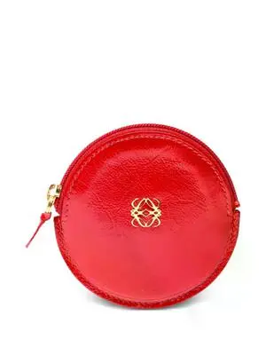Loewe 1990s Mini Logo Coin Purse - Red