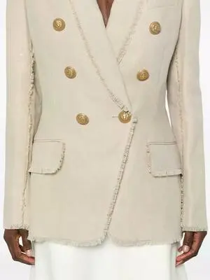 Balmain Frayed-edge Blazer