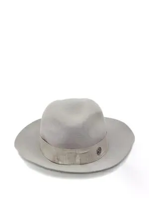 MAISON MICHEL Felt Fedora Hat - Grey