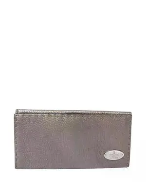 Fendi Leather Continental Wallet - Metallic