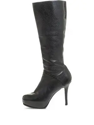 Fendi 115mm Leather Knee-high Boots