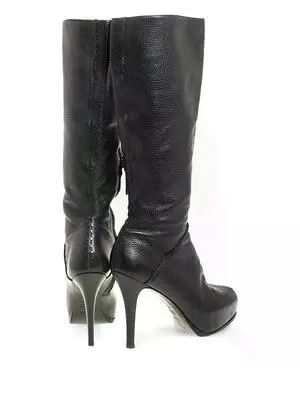 Fendi 115mm Leather Knee-high Boots