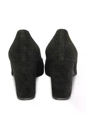 Dolce & Gabbana 95mm Leather Block-heel Pumps