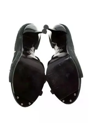 GIUSEPPE ZANOTTI 120mm Suede Stud-embellished Sandals