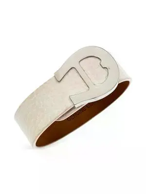 AIGNER Leather Bracelet With Logo Buckle