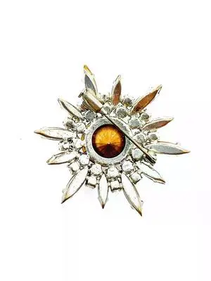 JENNIFER GIBSON JEWELLERY 1930s Paste Starburst Brooch