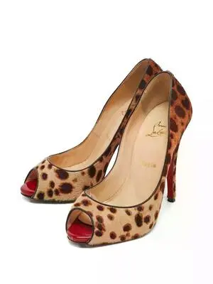 CHRISTIAN LOUBOUTIN 120mm Very Prive Leopard-print Pumps - Neutrals
